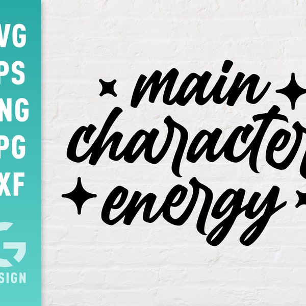 Main Character Energy Svg - Etsy