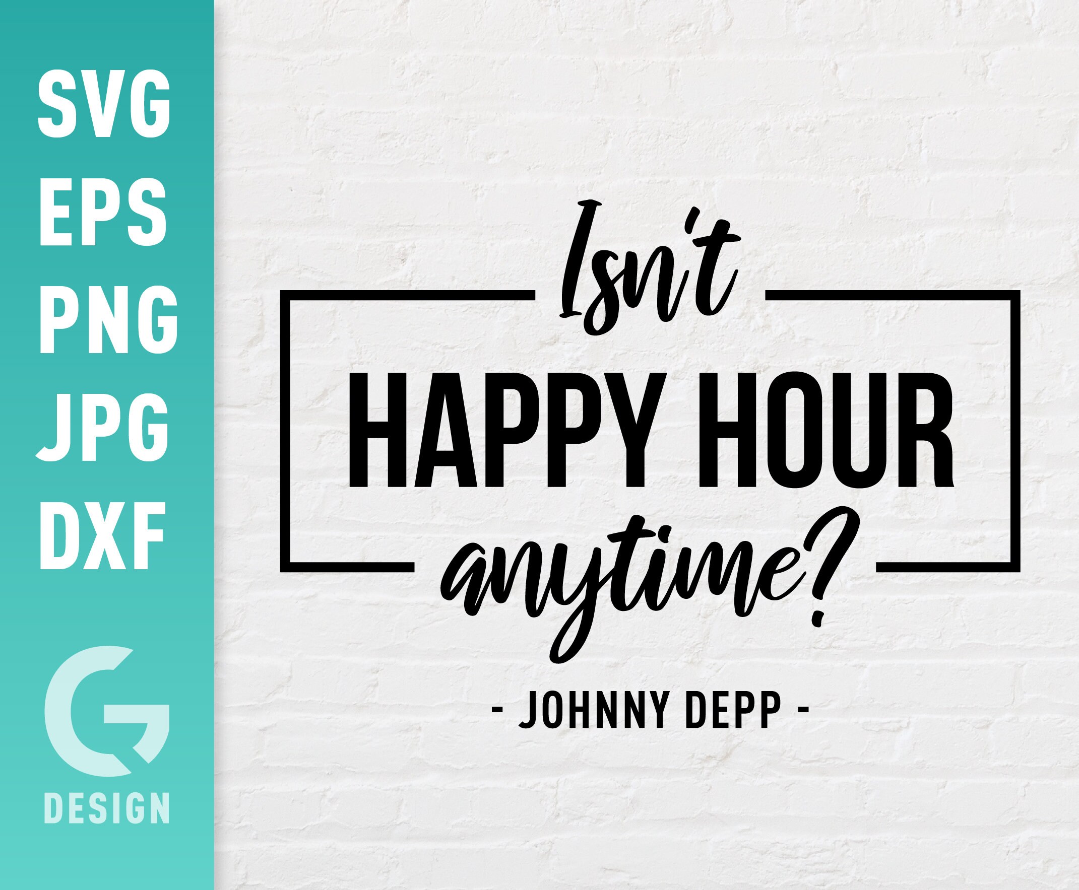 Isnt Happy Hour Anytime SVG File Png Jpg Dxf Easy to Cut - Etsy