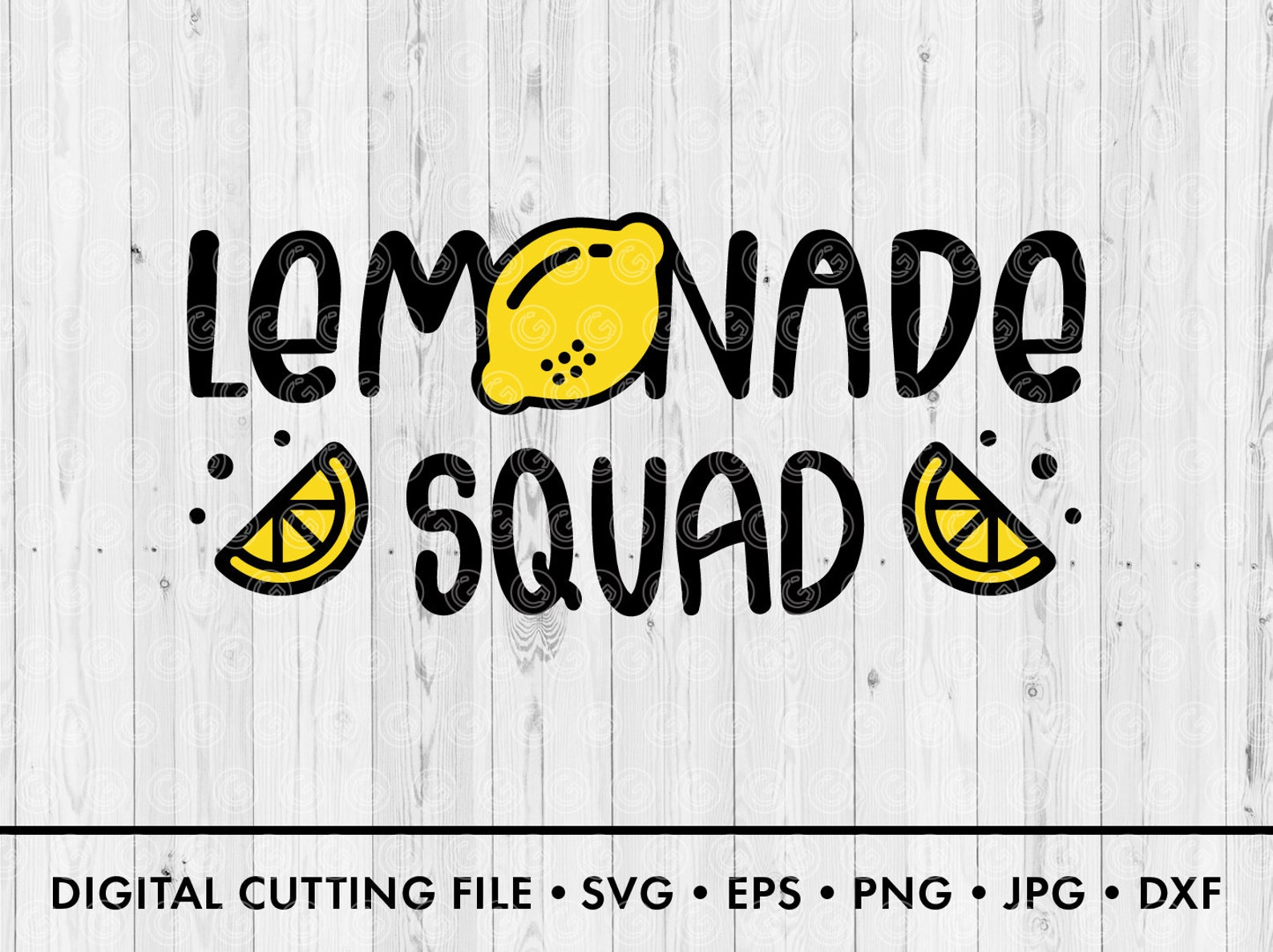 Lemonade Squad SVG File Png Jpg Dxf Easy to Cut Files Hello | Etsy