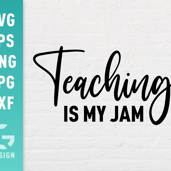 Teaching is My Jam Svg - Etsy