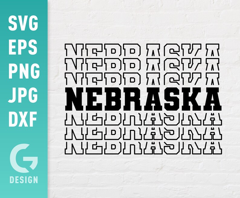 Nebraska SVG File Png Jpg Dxf Born in Nebraska State - Etsy