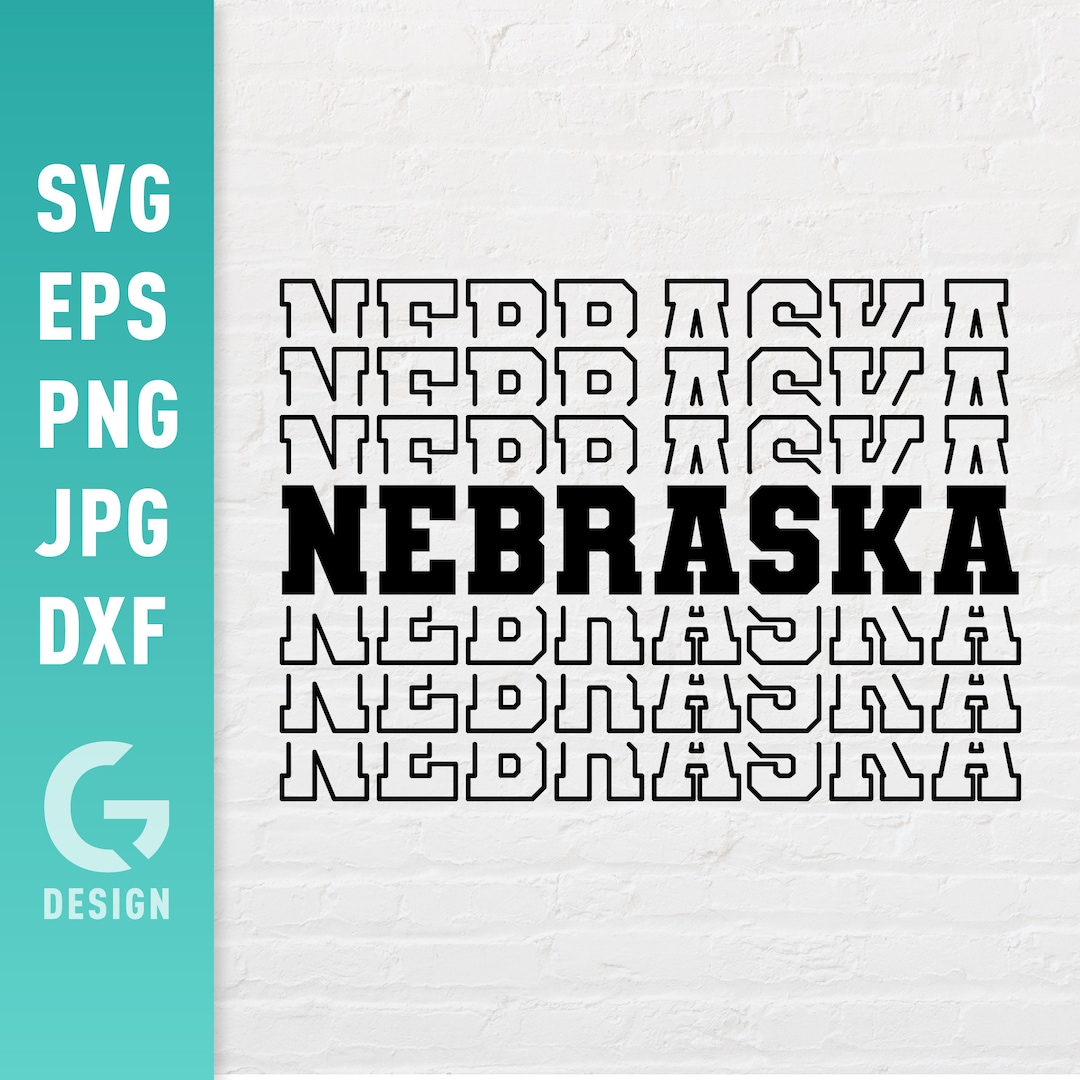 Nebraska SVG File Png Jpg, Dxf | Born in Nebraska State America ...