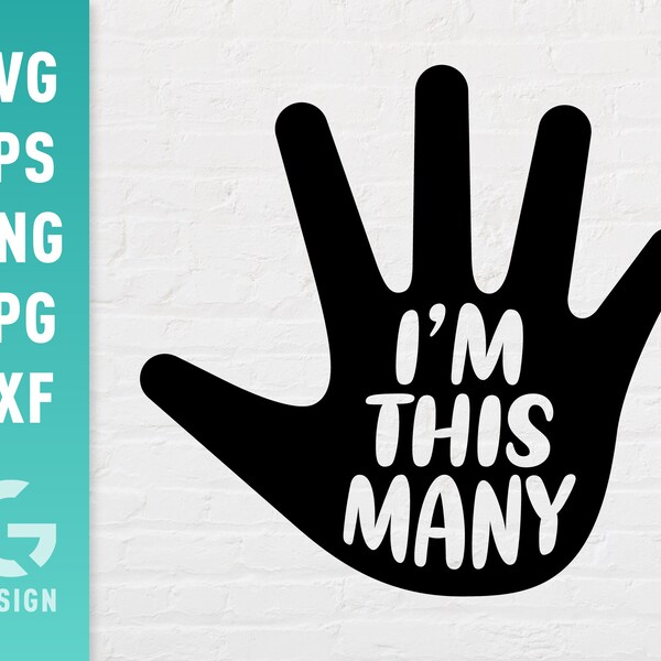 I Am This Many Svg - Etsy