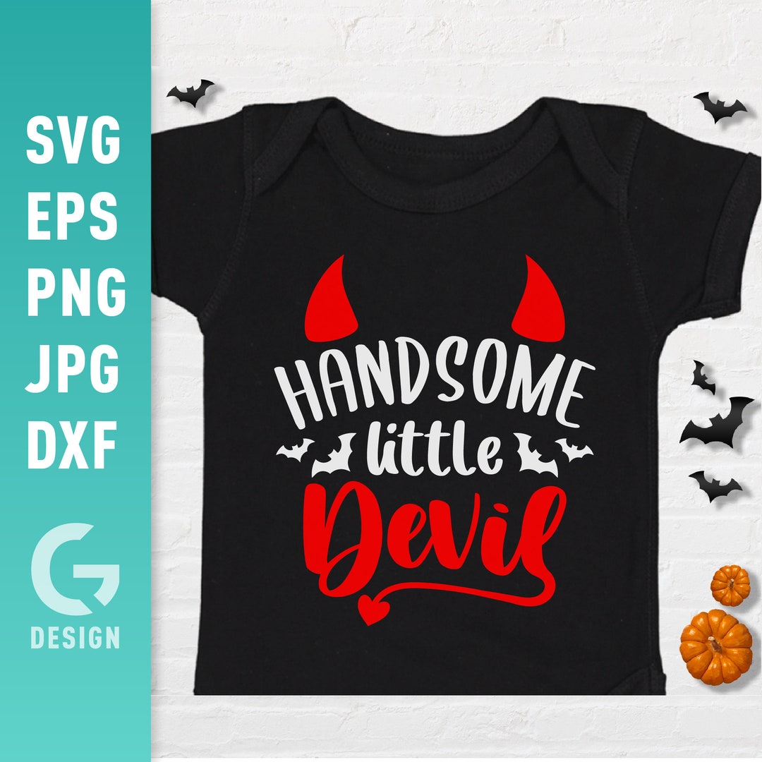 Handsome Little Devil SVG File Png Jpg, Dxf, Easy to Cut Files ...
