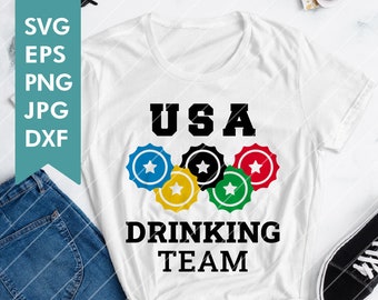 Drinking Team Svg | Etsy