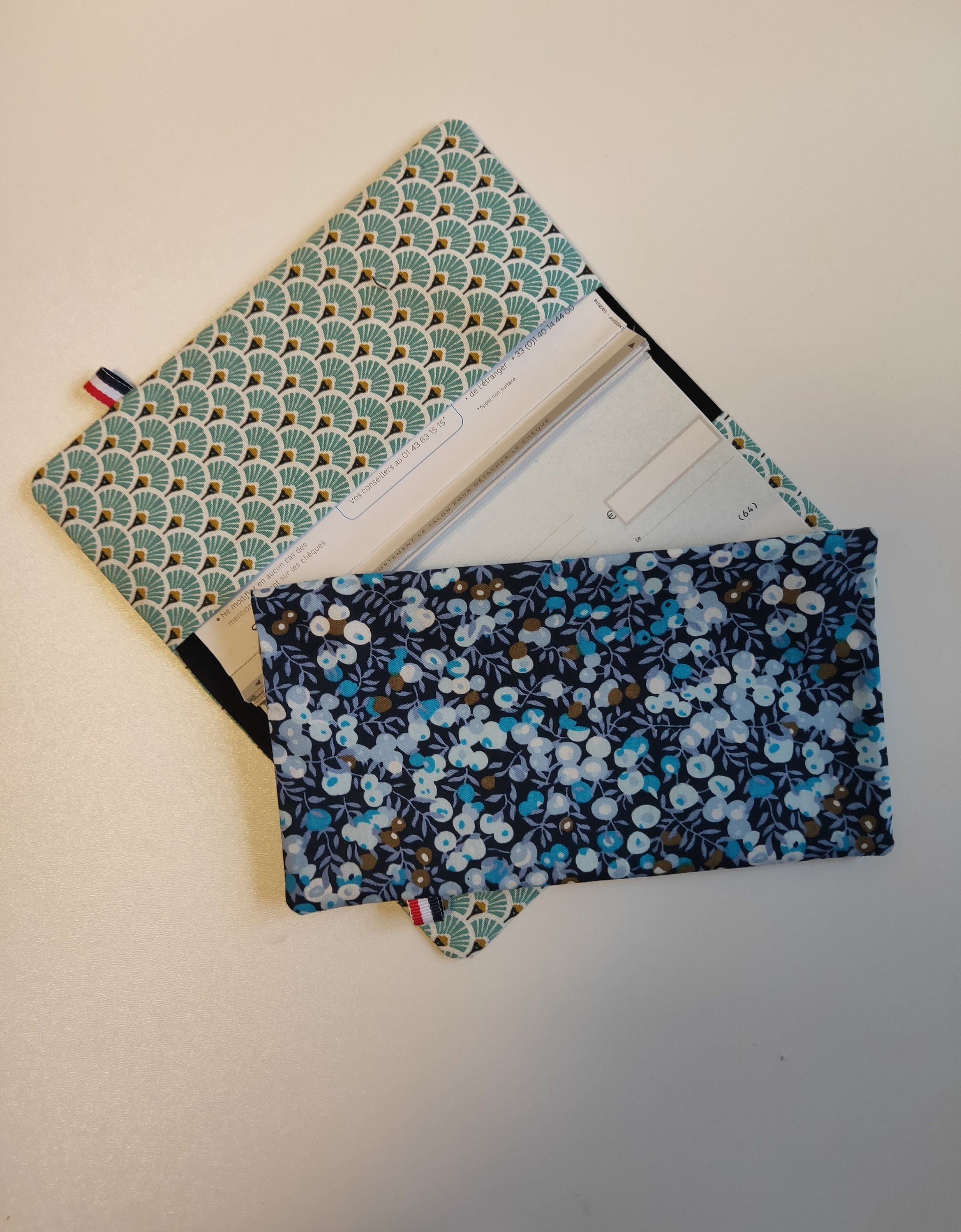 Porte chéquier, protège chéquier, étui, pochette, artisanat Français ...