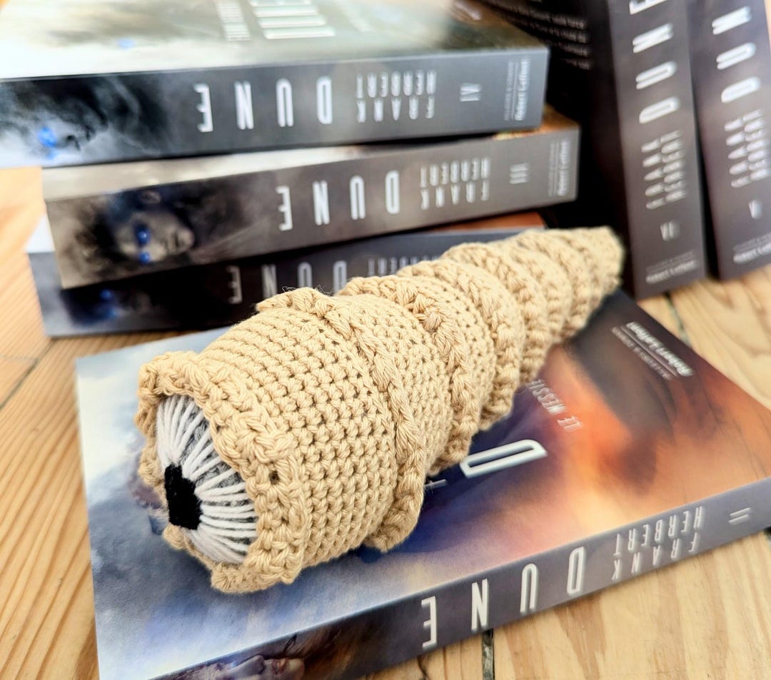 Shai Hulud, Dune, Hand-knitted, Amigurumi, Sandworm Plush. - Etsy