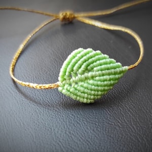 Macrame Leaf Bracelets,macrame Bracelet,leaf Bracelet,leaf,autumn ...