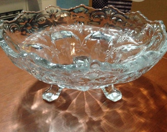 Footed Punch Bowl | Etsy