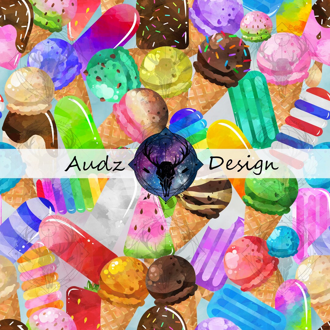 Seamless Digital Design, Ice Cream - Etsy