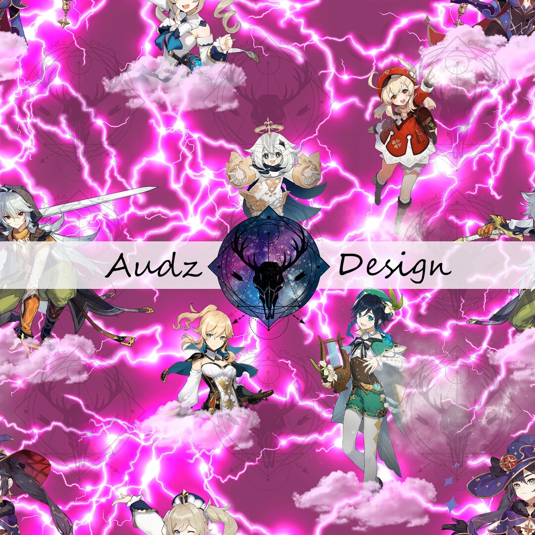 Seamless Digital Design Genshin - Etsy