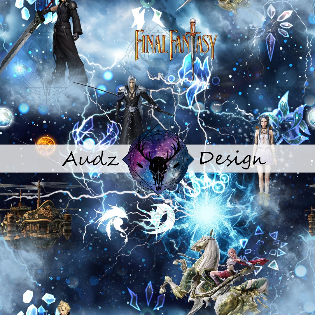 Seamless Digital Design, Final Video Games - Etsy