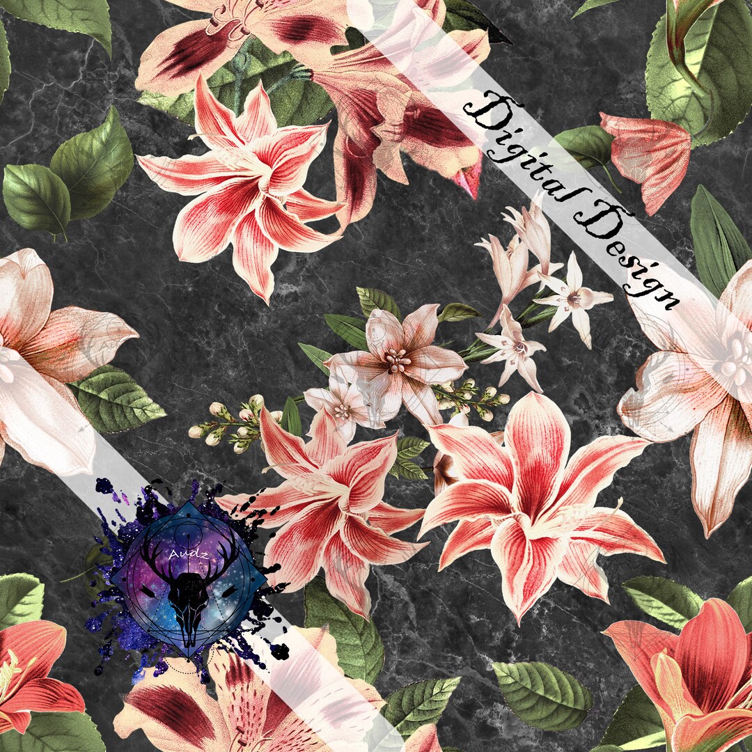 Seamless Digital Design, Lys - Etsy