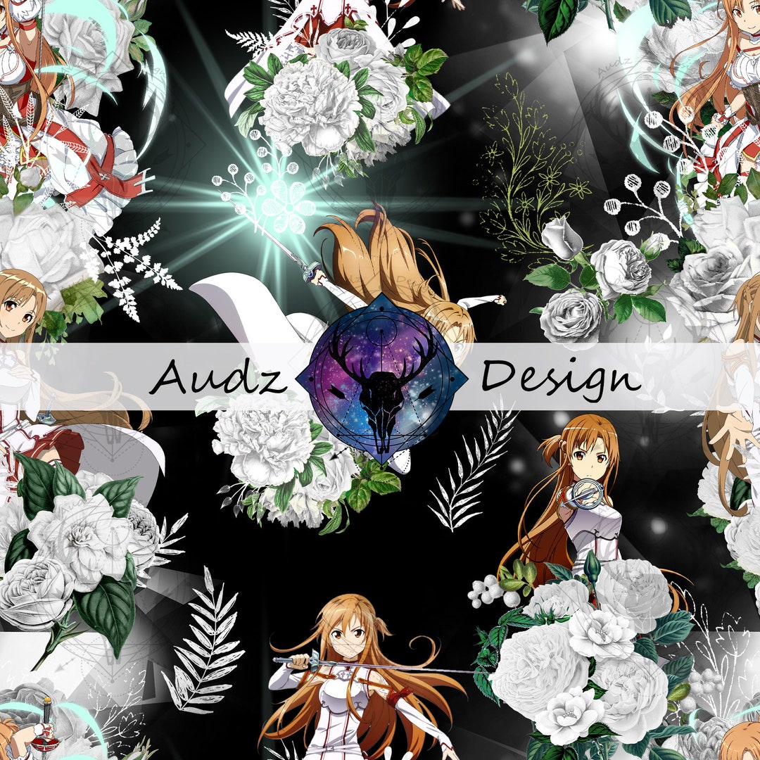 Seamless Digital Design, Anime Girl - Etsy
