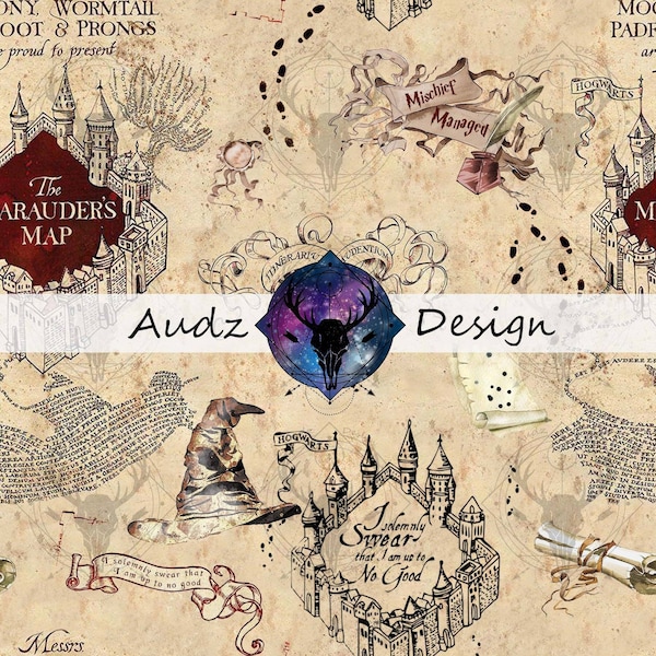 Marauders Map Svg - Etsy