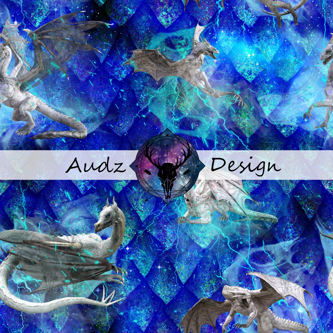 Seamless Digital Design, Dragon - Etsy