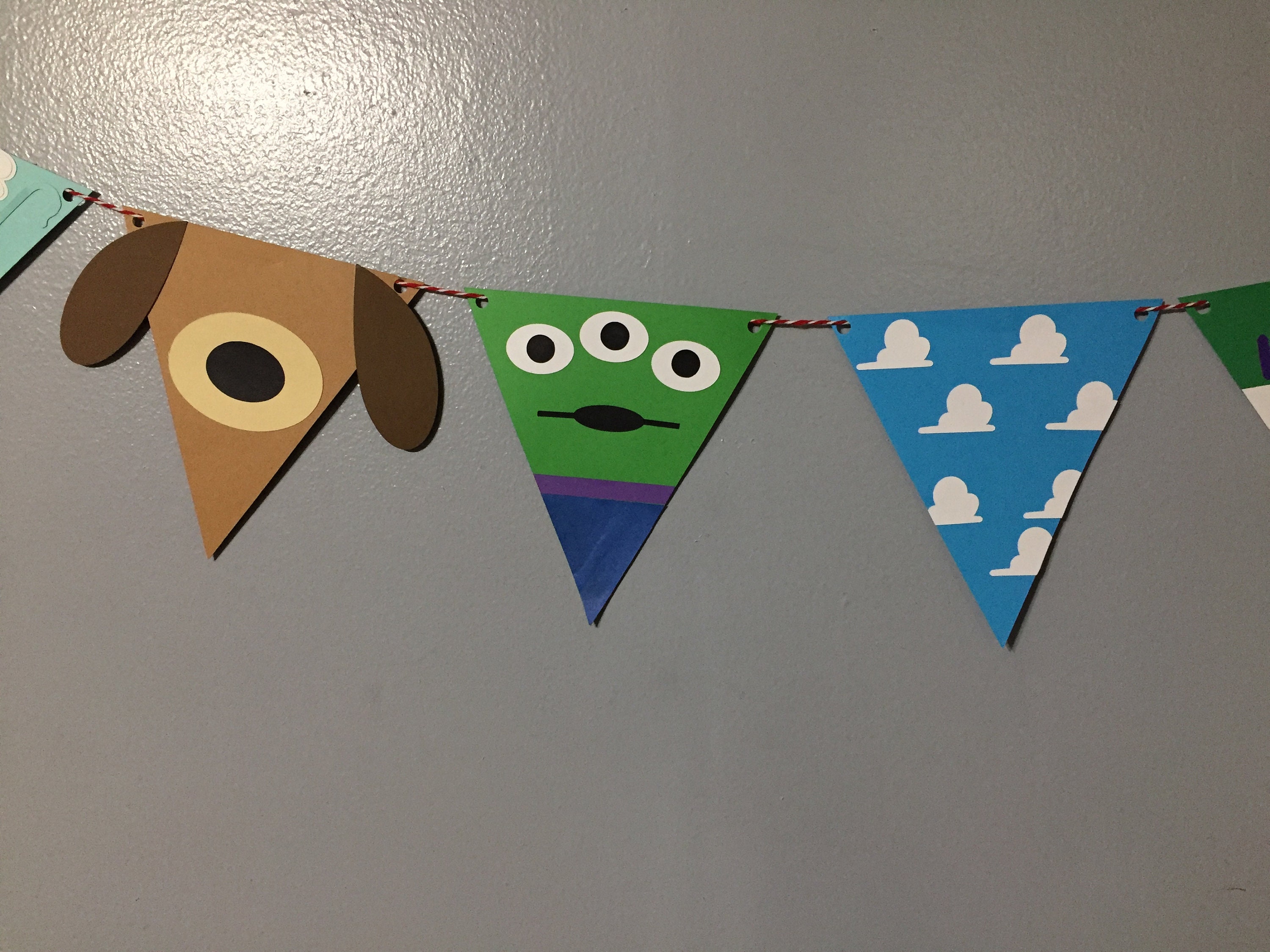 Toy Story Character Pennant Banner | Etsy