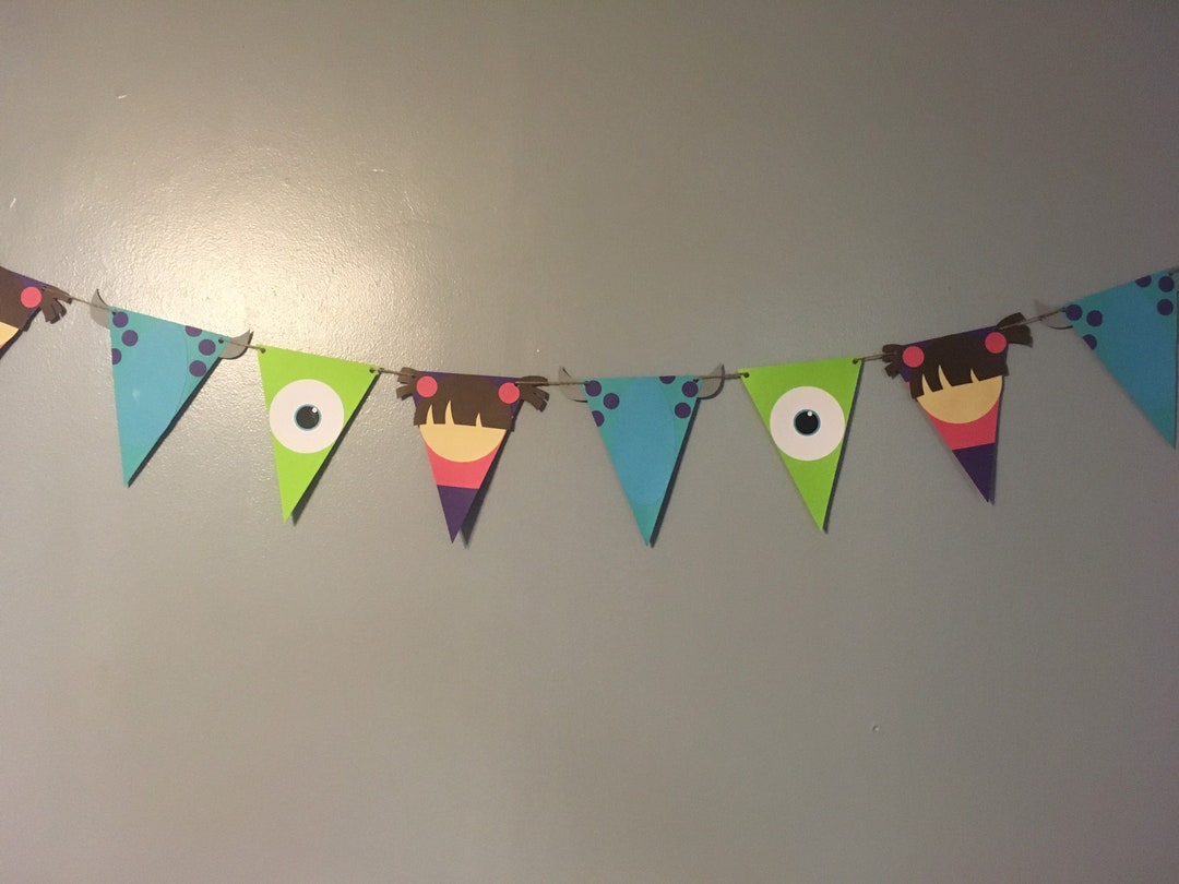 Monsters Inc Pennant Banner - Etsy