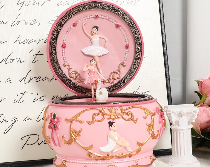 Personalised Ballerina Musical Carousel Wooden, Custom Heirloom Music ...