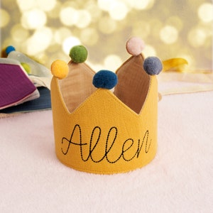 Personalized Handmade Birthday Crown, Baby and Toddler Birthday Name ...