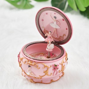 Personalised Ballerina Musical Music Box, Custom Music Box, Engraved ...