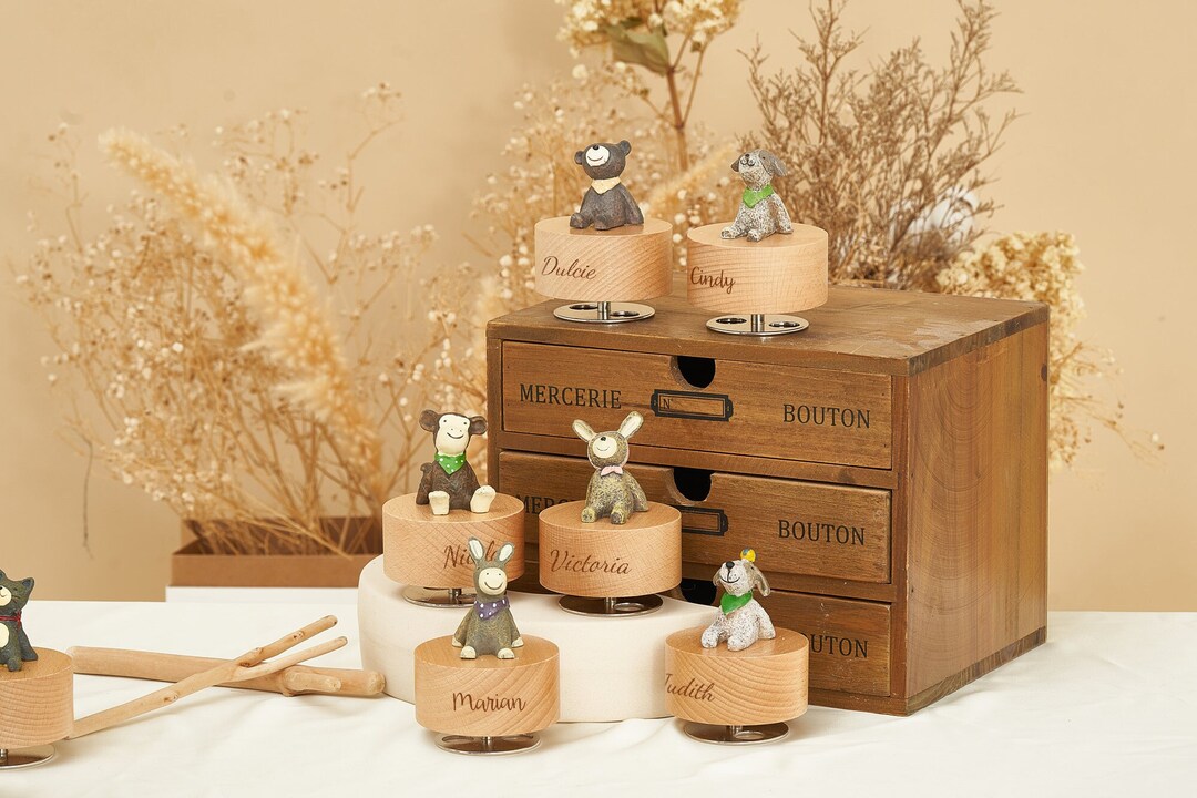 Personalized Wooden Music Box, Custom Holiday Gifts for Kids, Baby ...