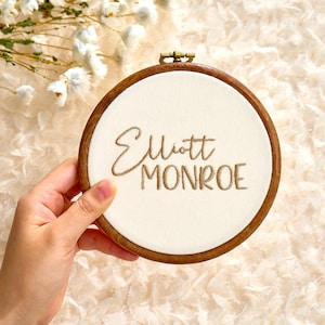 Personalized Embroidered Baby Announcement Sign,baby Birth Announcement ...