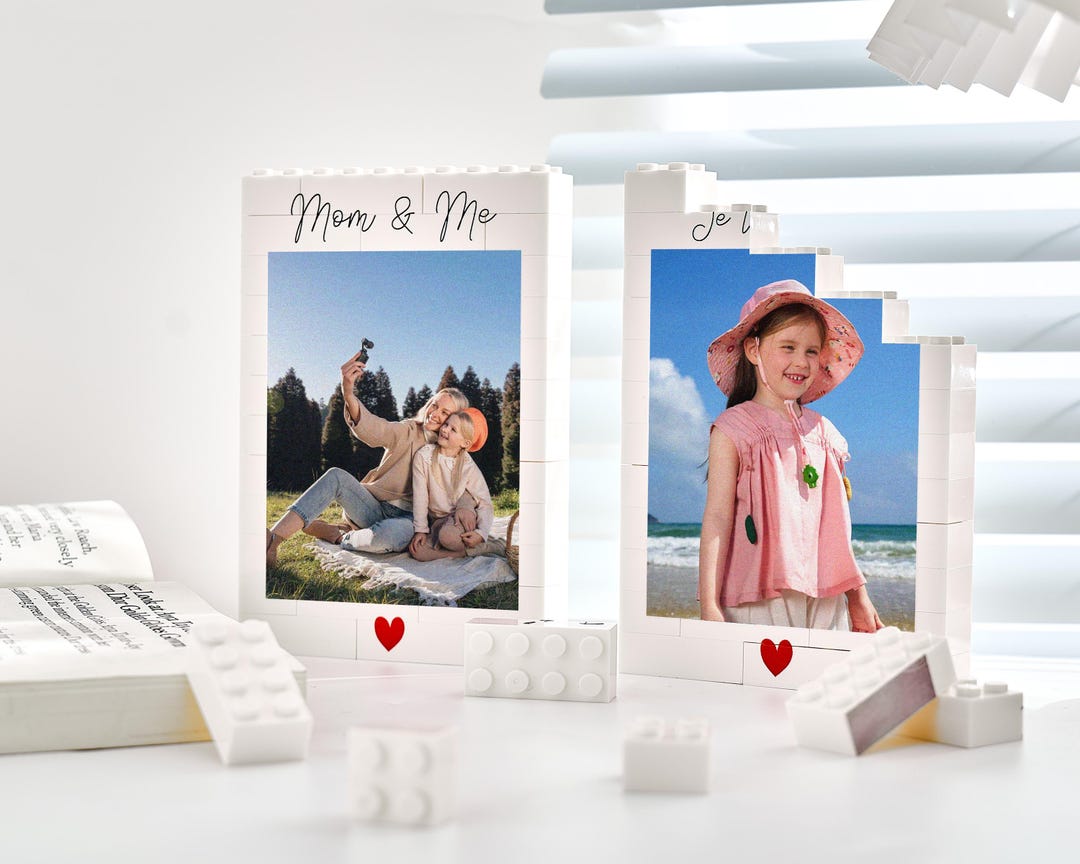 Personalized Photo Block Puzzle - Daddy & Me Gift - Father's Day - Etsy