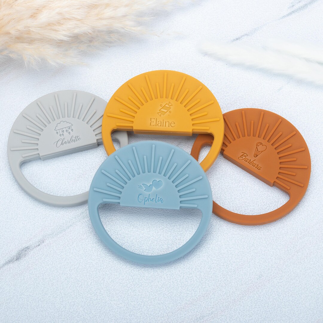 Custom Name Silicone Baby Teether, Sunshine Custom Baby, Personalized ...