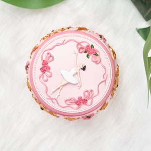 Personalised Ballerina Musical Music Box, Custom Music Box, Engraved ...