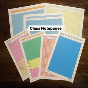 Color Meeting Note Pages for Discbound Notebooks, Arc, Tul, Planners ...