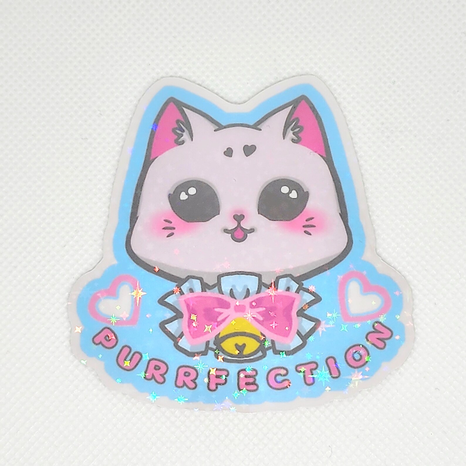 Purrfection Kitty Cakie Clear Vinyl Sticker (OC) - Etsy