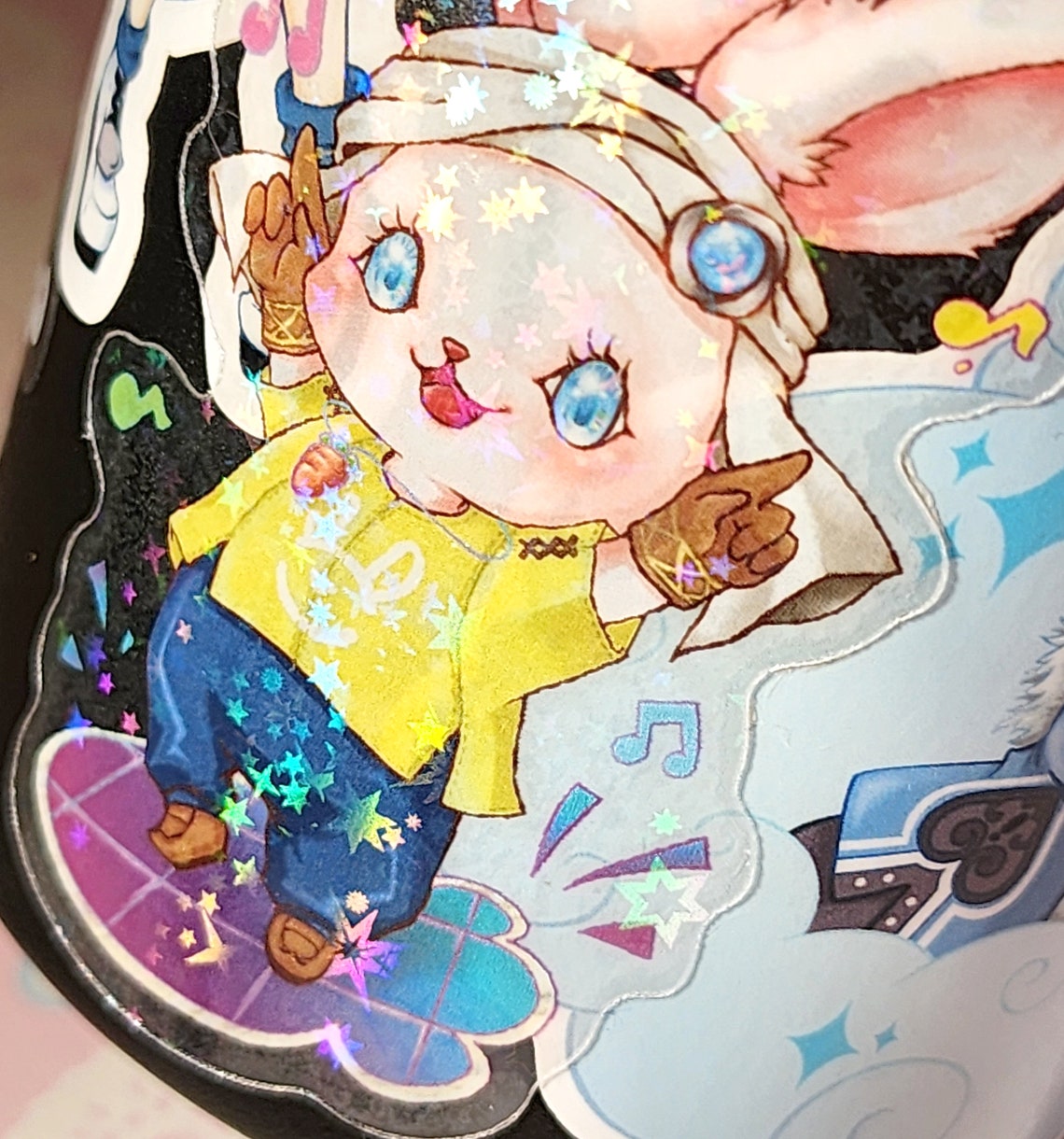 FFXIV Chef Paissa Clear Vinyl Holo Sticker - Etsy