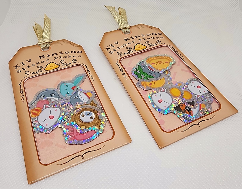 FFXIV Shiny Minions Sticker Flake Packs - Etsy