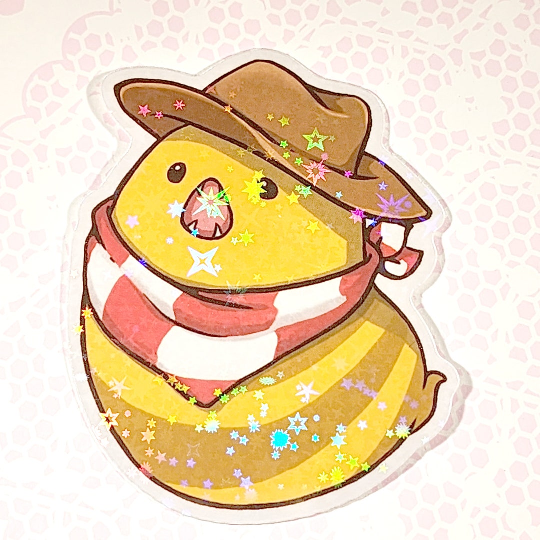 FFXIV the Great Serpent of Ronka Scree Cowboy Holo Clear - Etsy