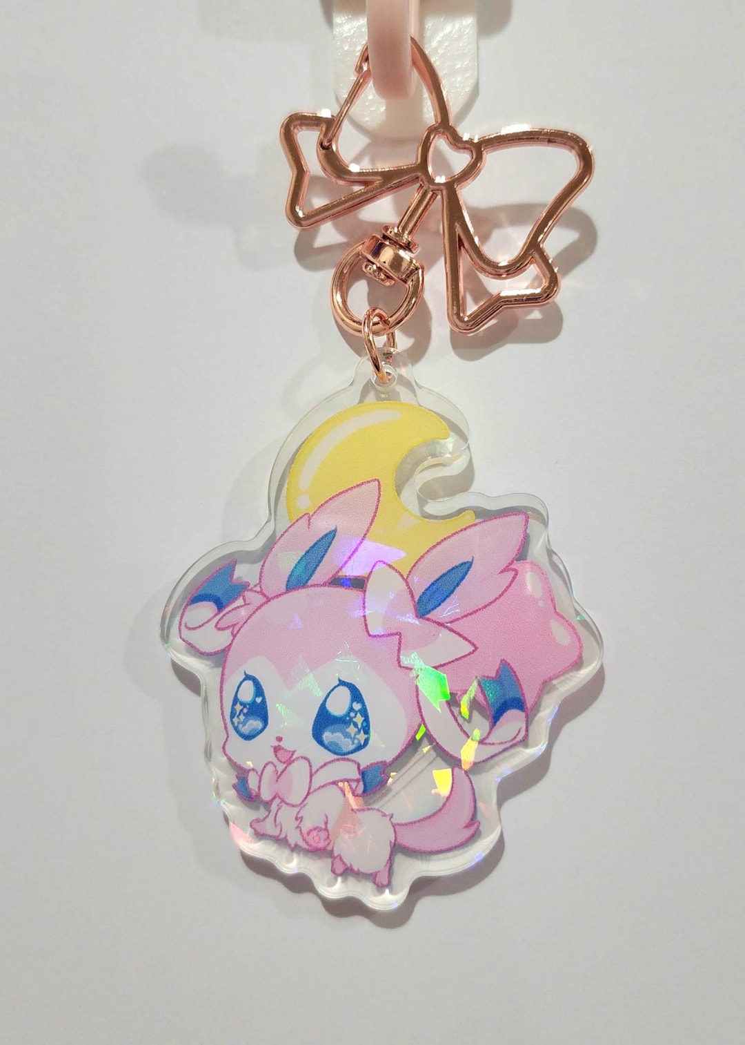 Kira Kira Sylveon Double Sided Holo Keychain - Etsy