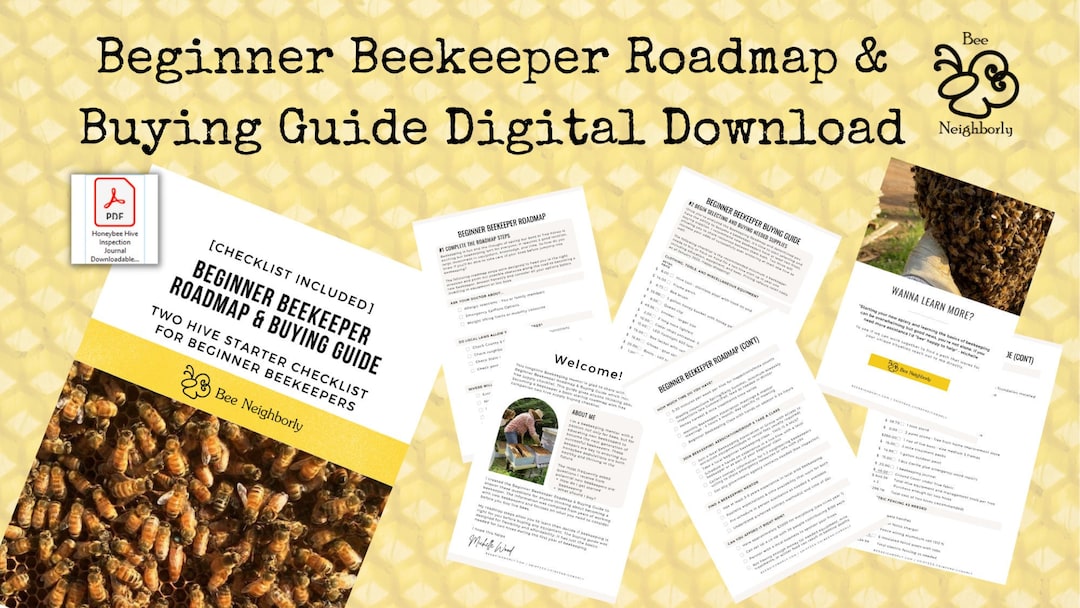 Beginner Beekeeper Roadmap & Buying Guide for Beekeepers DIGITAL ...