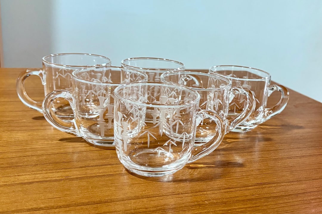 Noritake Sasaki or Matsuda Glass Etched Crystal Lucky Bamboo Pattern ...