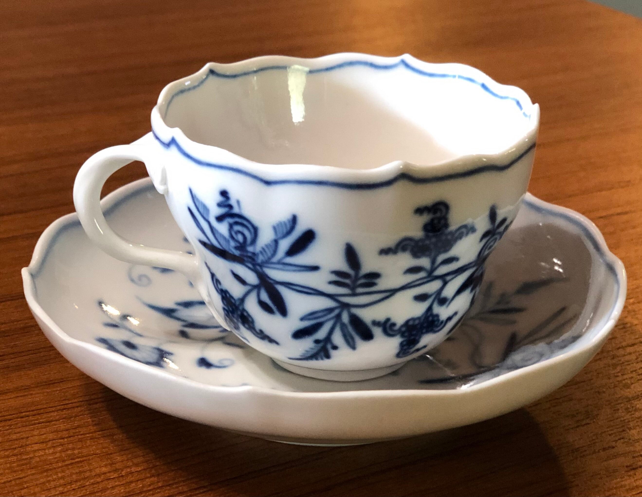 Vintage Meissen Blue Onion Porcelain Tea Set Vintage Meissen - Etsy