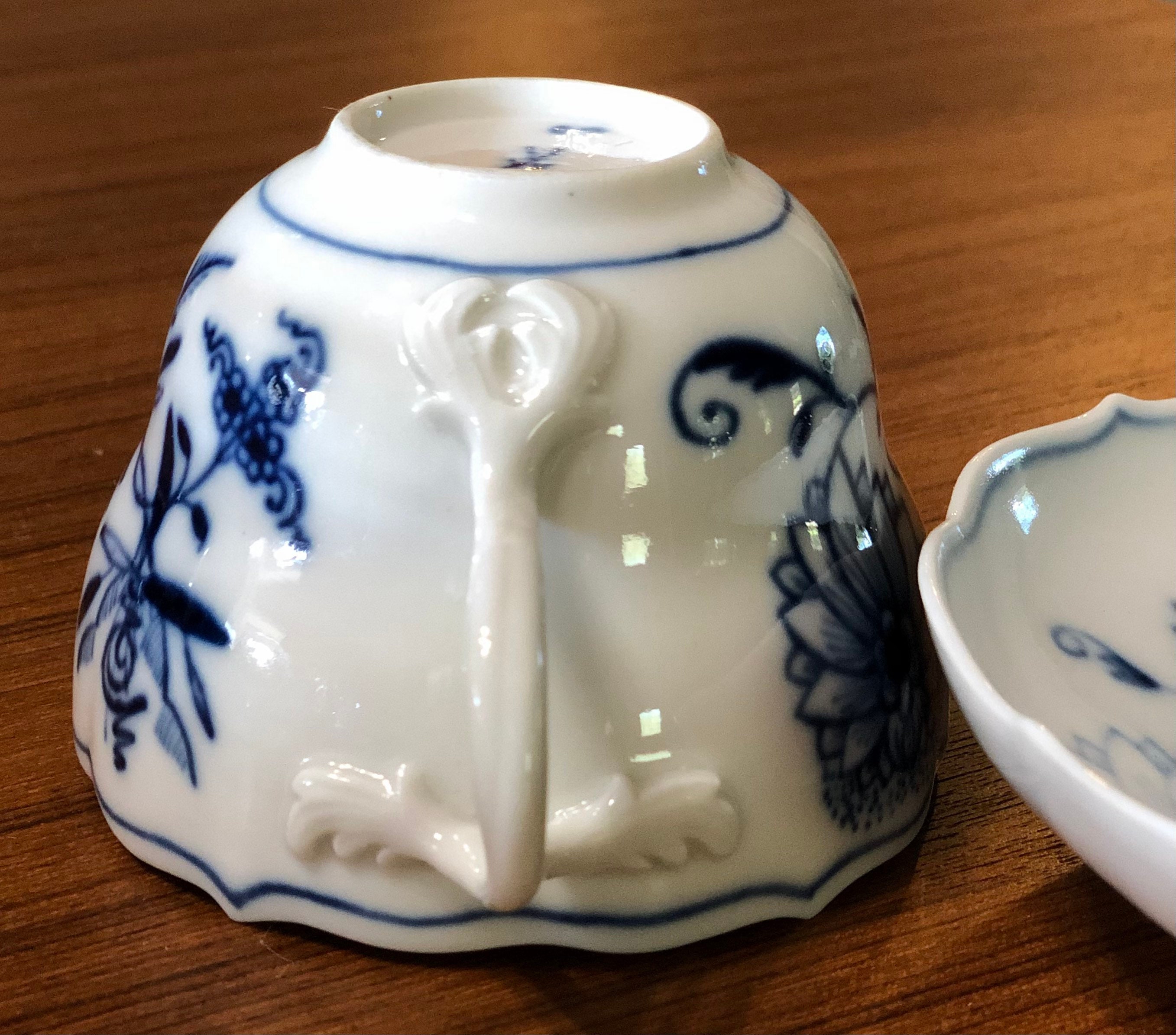 Vintage Meissen Blue Onion Porcelain Tea Set Vintage Meissen - Etsy