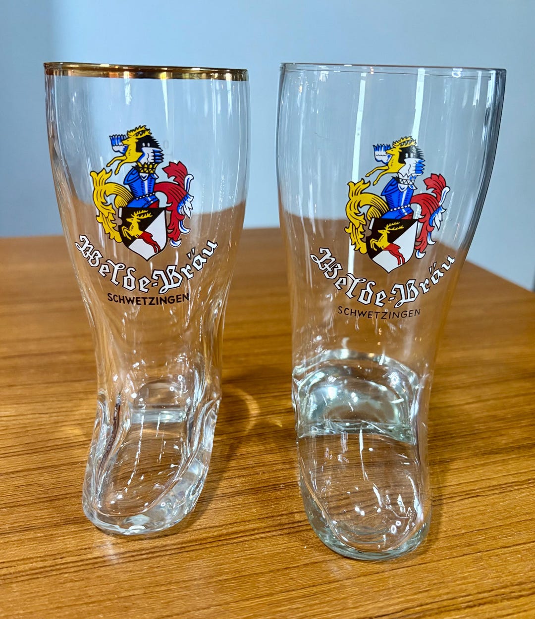 Das German Boot Beer Glasses Welde Brau Bier Pilz Spezial Switzerland ...