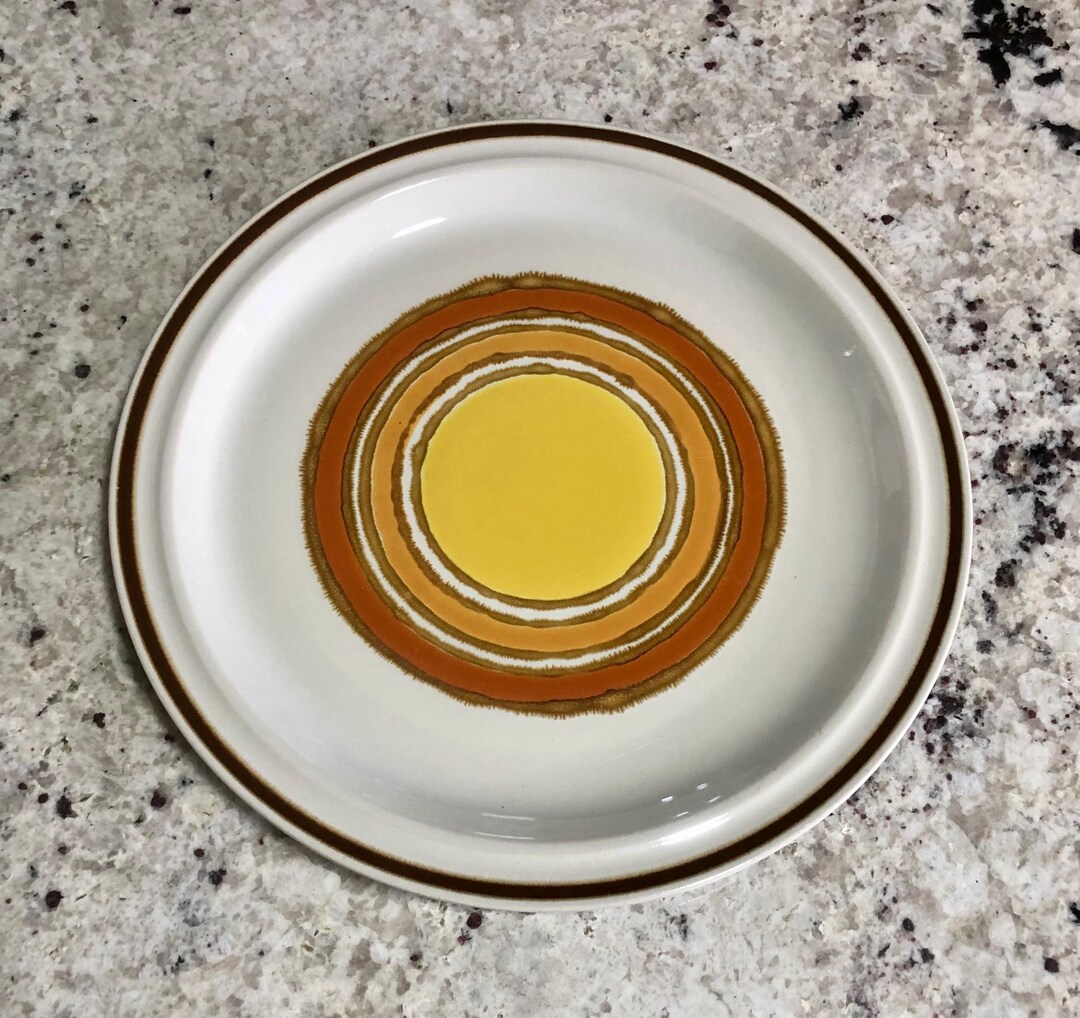 Sunglow Haniwa Stone #1178 Oven Proof Stone Ware Autumn Orange Yellow ...