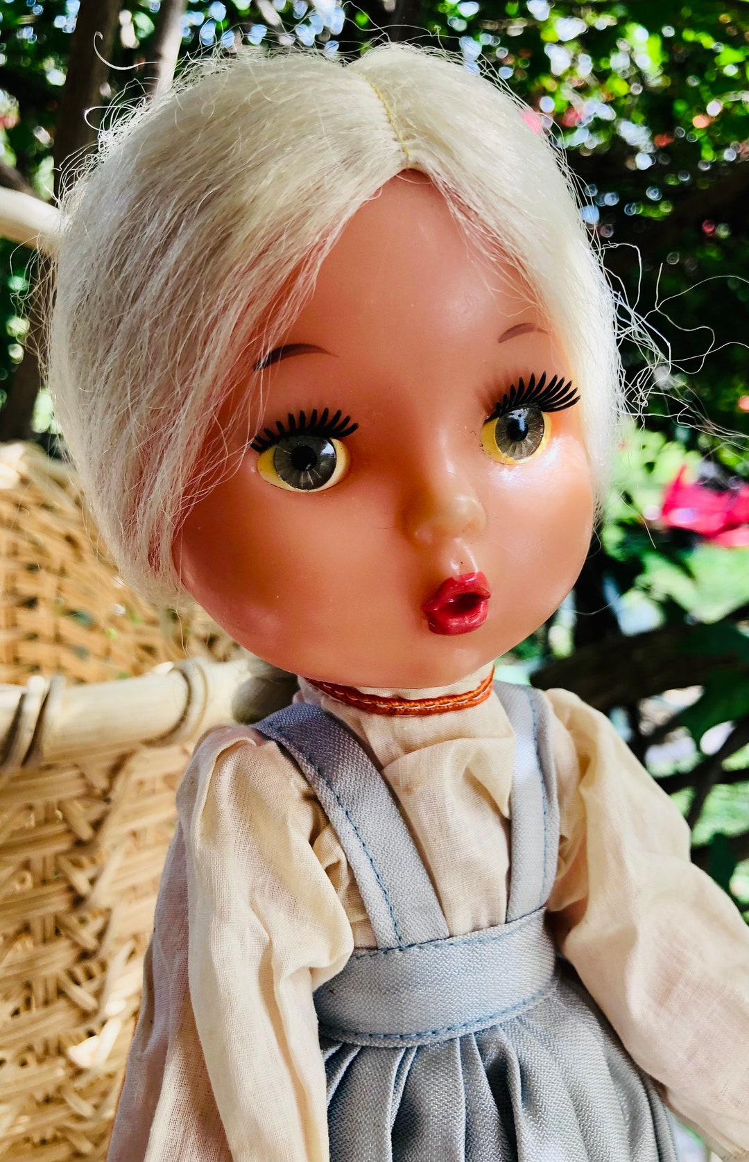 Collectible Doll Lenigrushka Factory Blonde Hair Folk Sarafan Dress ...