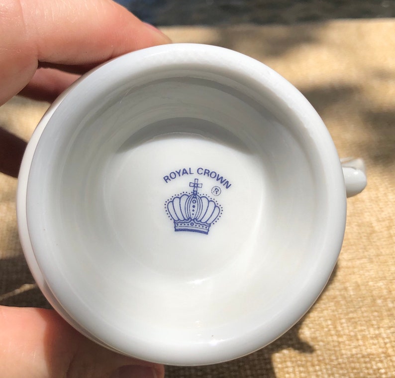 Royal Crown Porcelain Smug Mug With Pair of Bullfinch Birds | Etsy