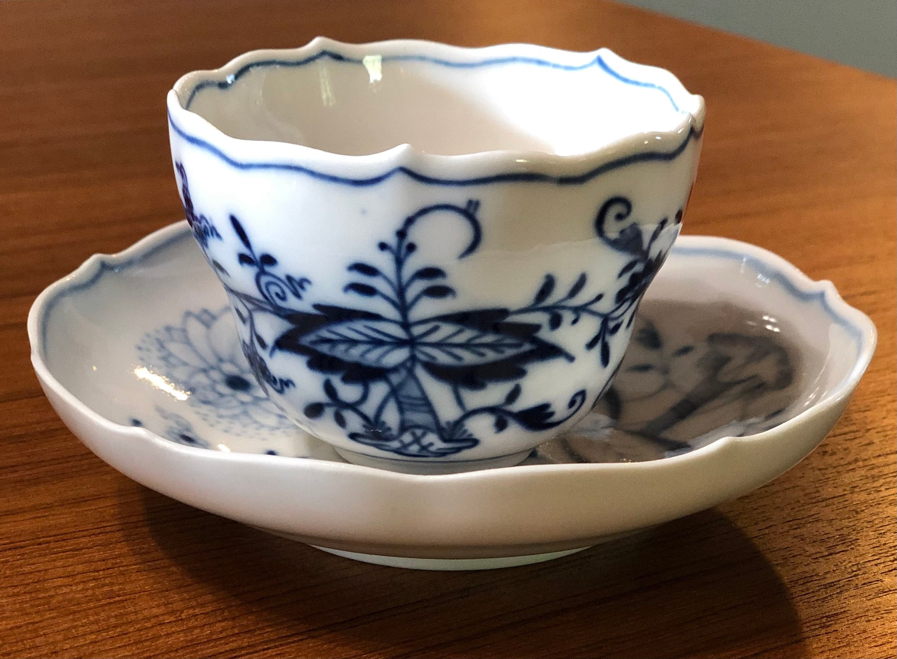 Vintage Meissen Blue Onion Porcelain Tea Set Vintage Meissen - Etsy
