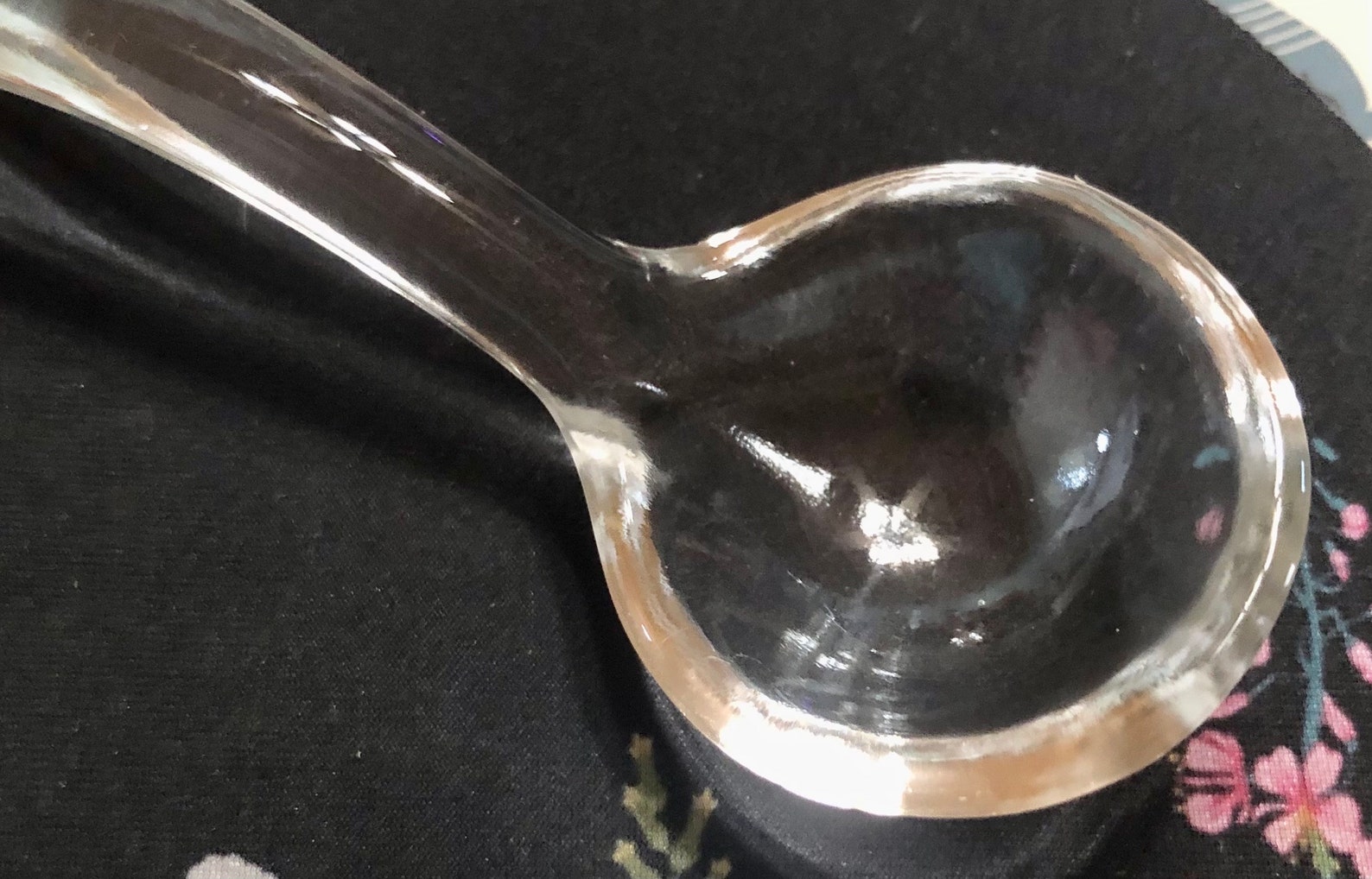 Mini Small Ladle Dipper Serving Spoon Heavyweight Glass for Grated ...