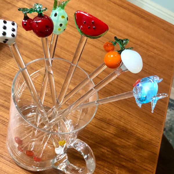 Glass Cocktail Stirrers - Etsy