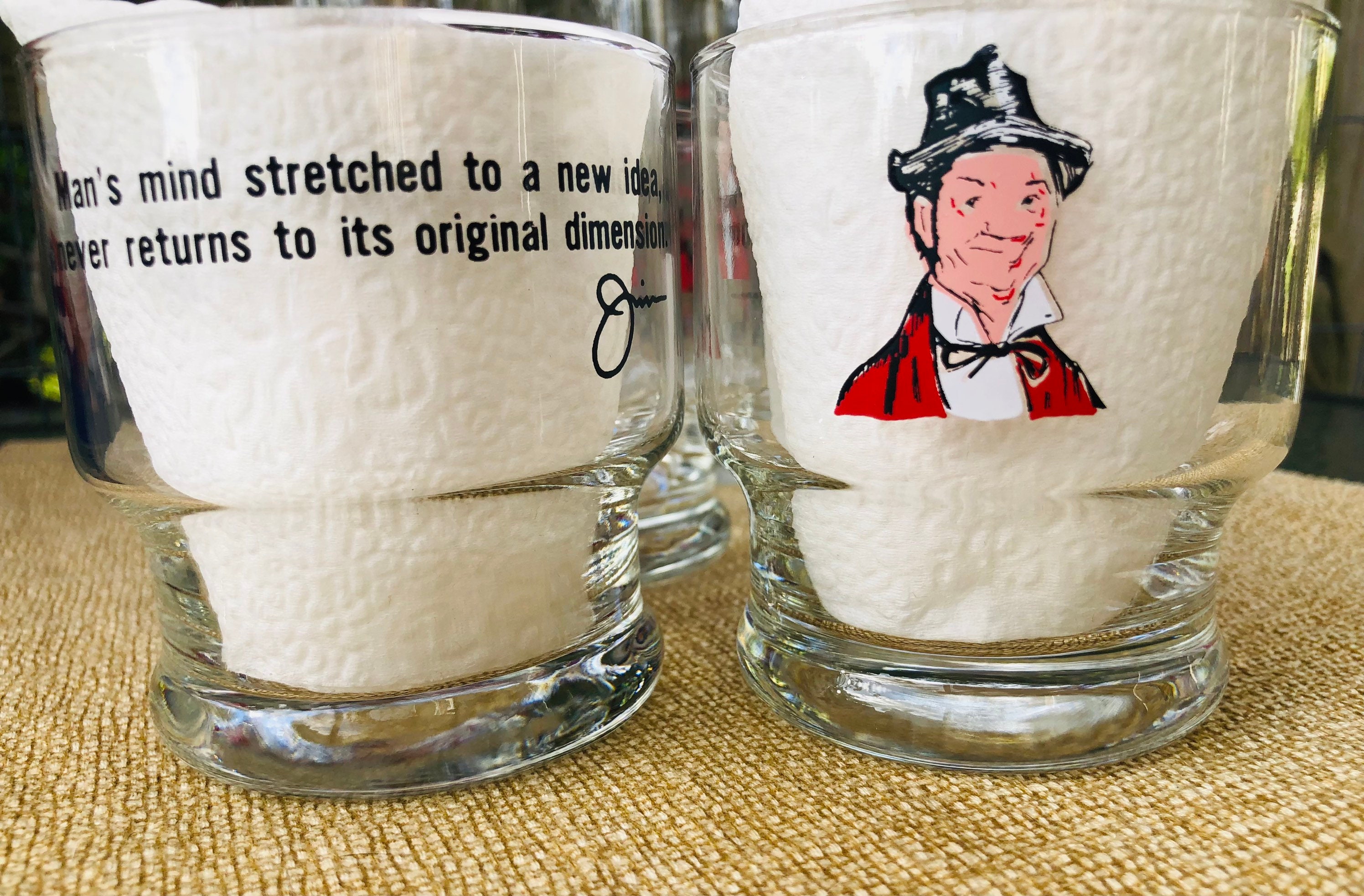 The Gay Philosopher by Henry Major Glassware Clown W/clever Quotes ...