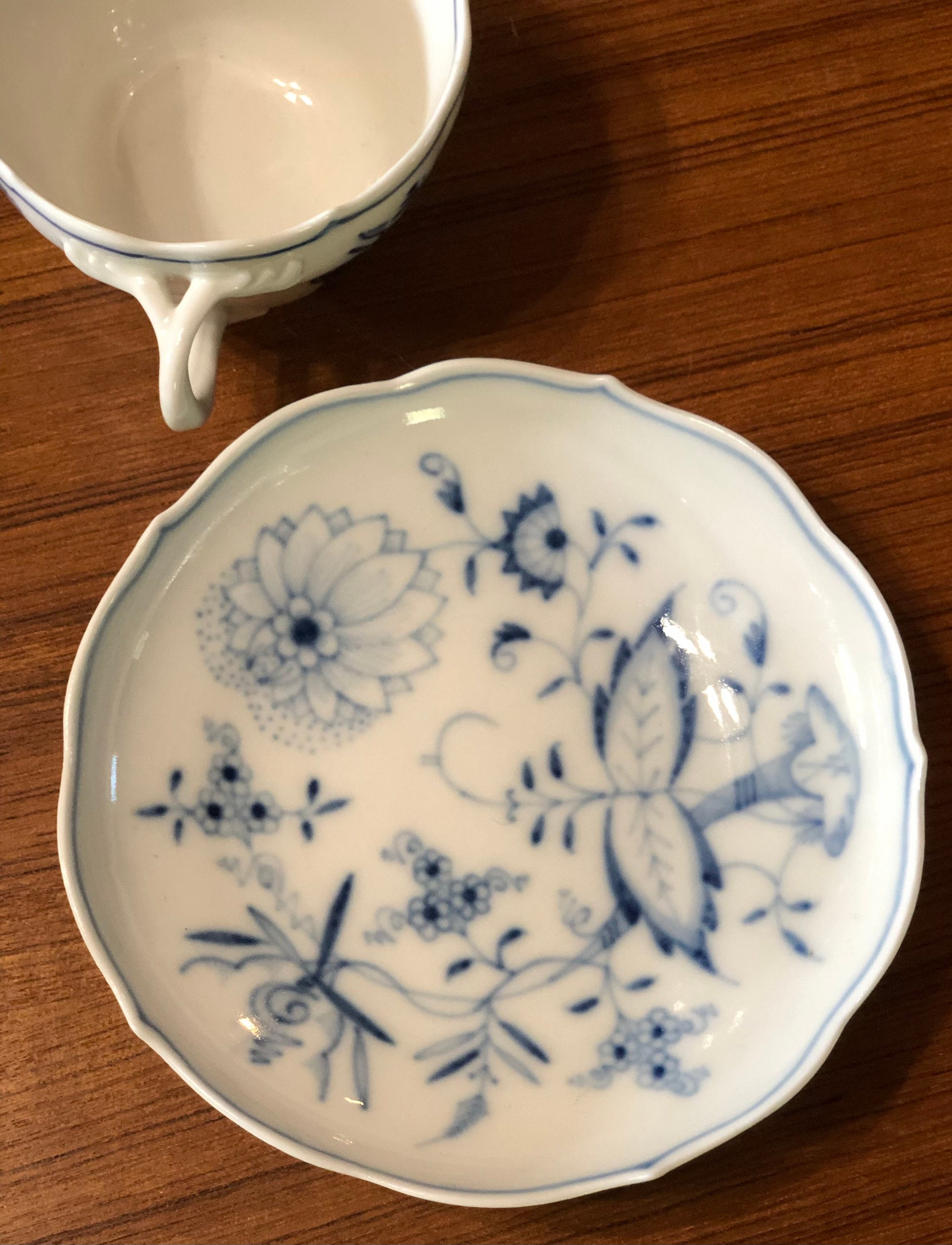 Vintage Meissen Blue Onion Porcelain Tea Set Vintage Meissen - Etsy