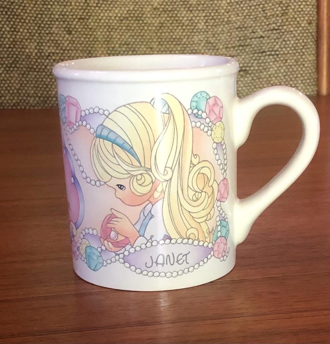 Precious Moments Collection Janet Mug 1997 Religious Phrase Enesco ...